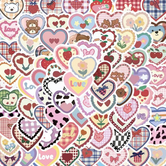 None and/or Unknown | Toys | 0 Heart Stickers Of Many Various Designs ...